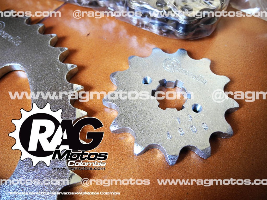 Apache 200 Kit Arrastre Casarella Original Cadena Encauchetada Oring