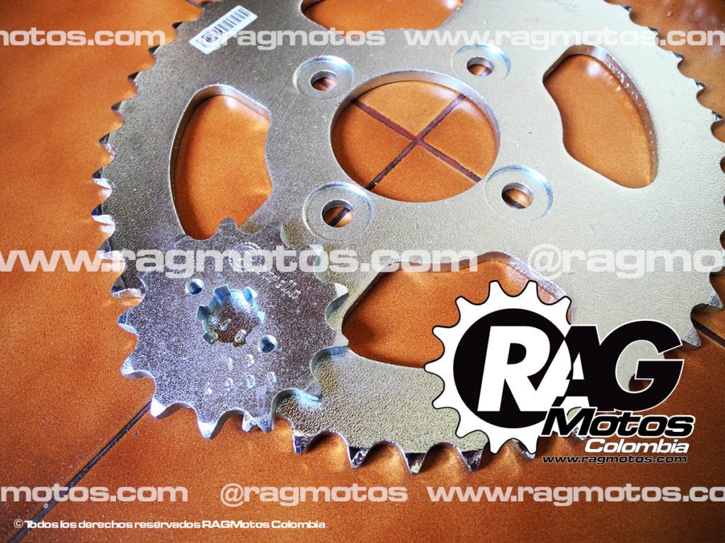 Apache 200 Kit Arrastre Casarella Original Cadena Encauchetada Oring